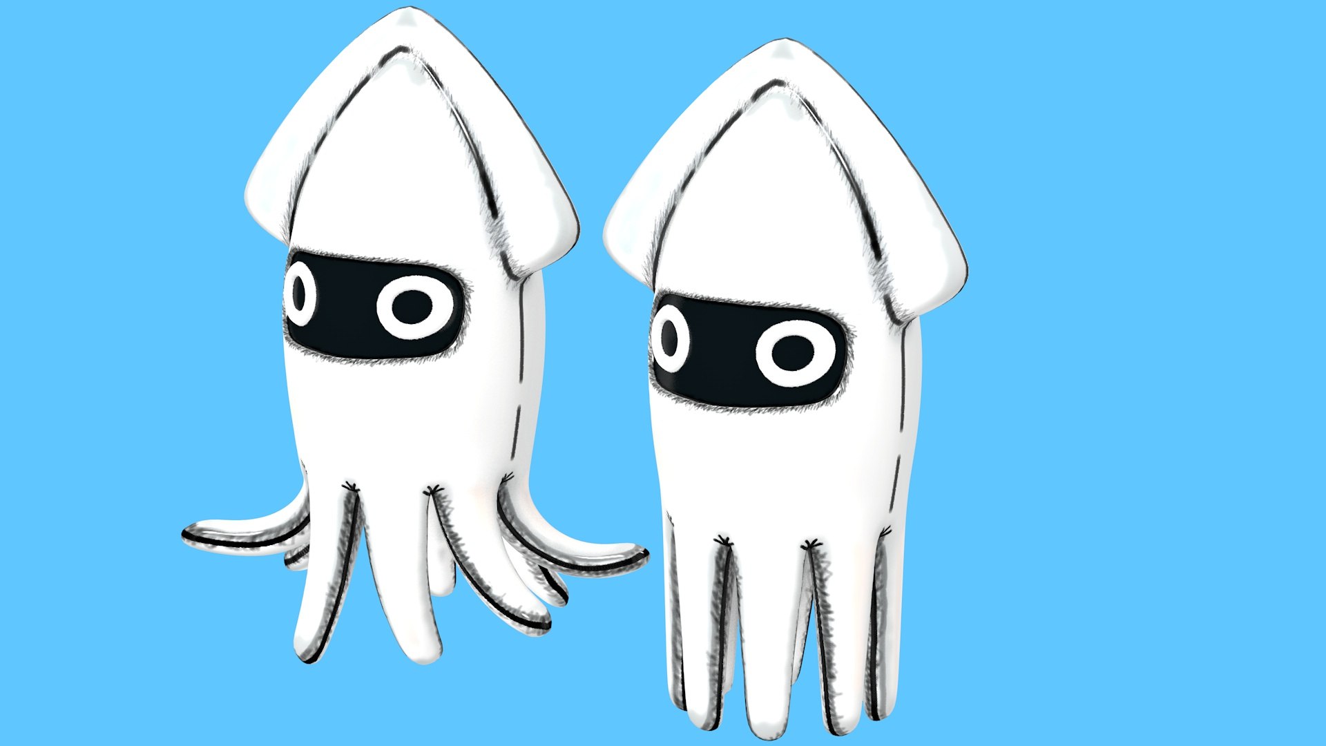 Cartoon Squid 3D Model - TurboSquid 2161676
