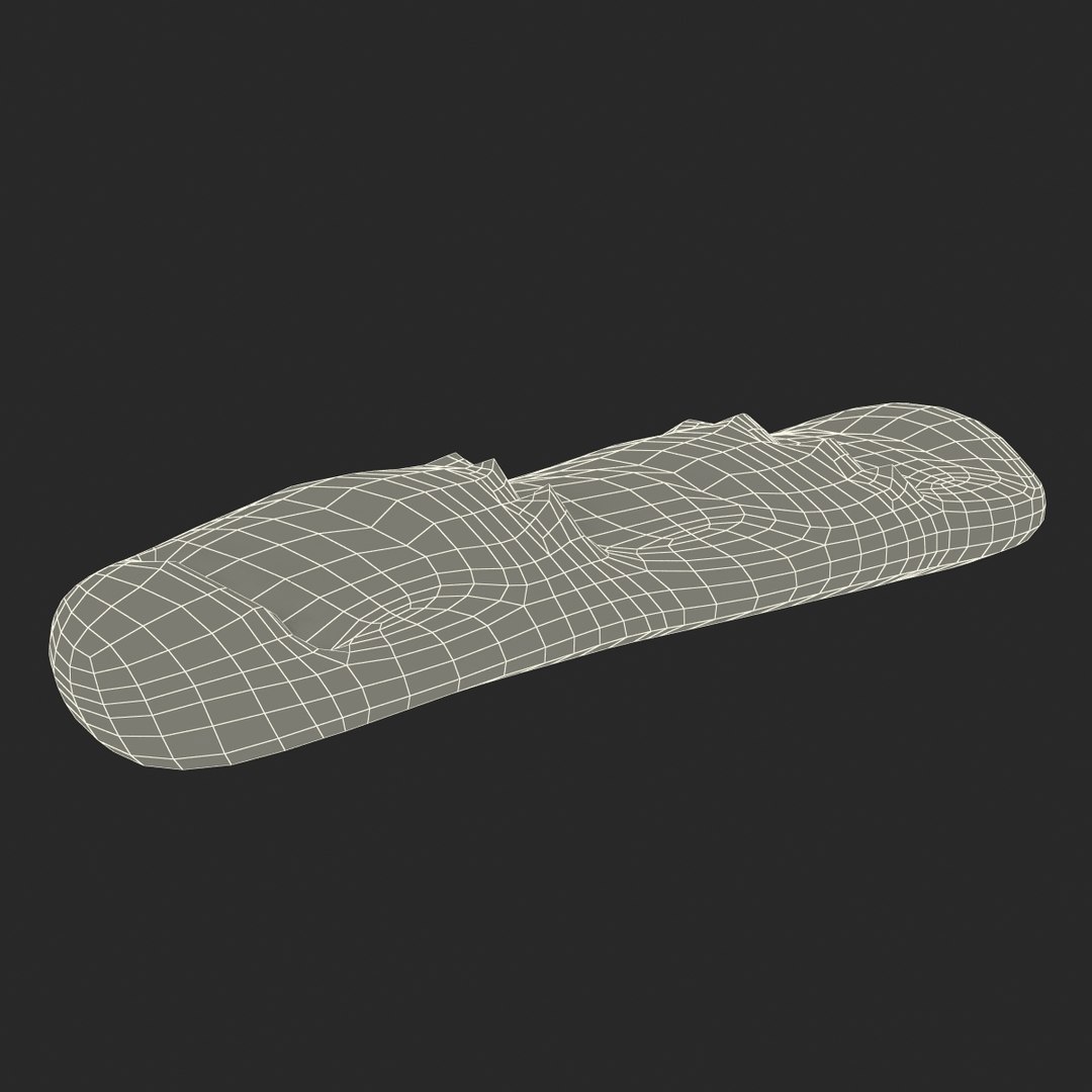 Baguette 3 Modeled 3d Model