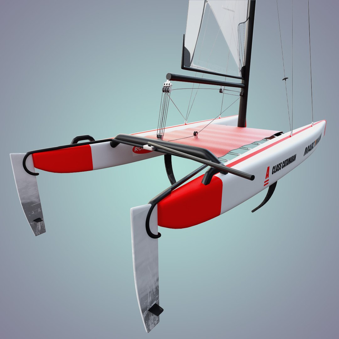 3d Catamaran A-class Model