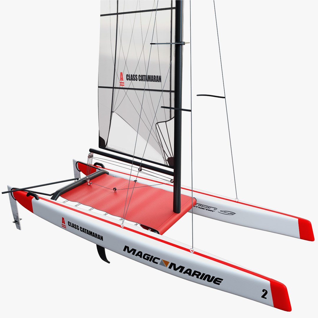 3d Catamaran A-class Model