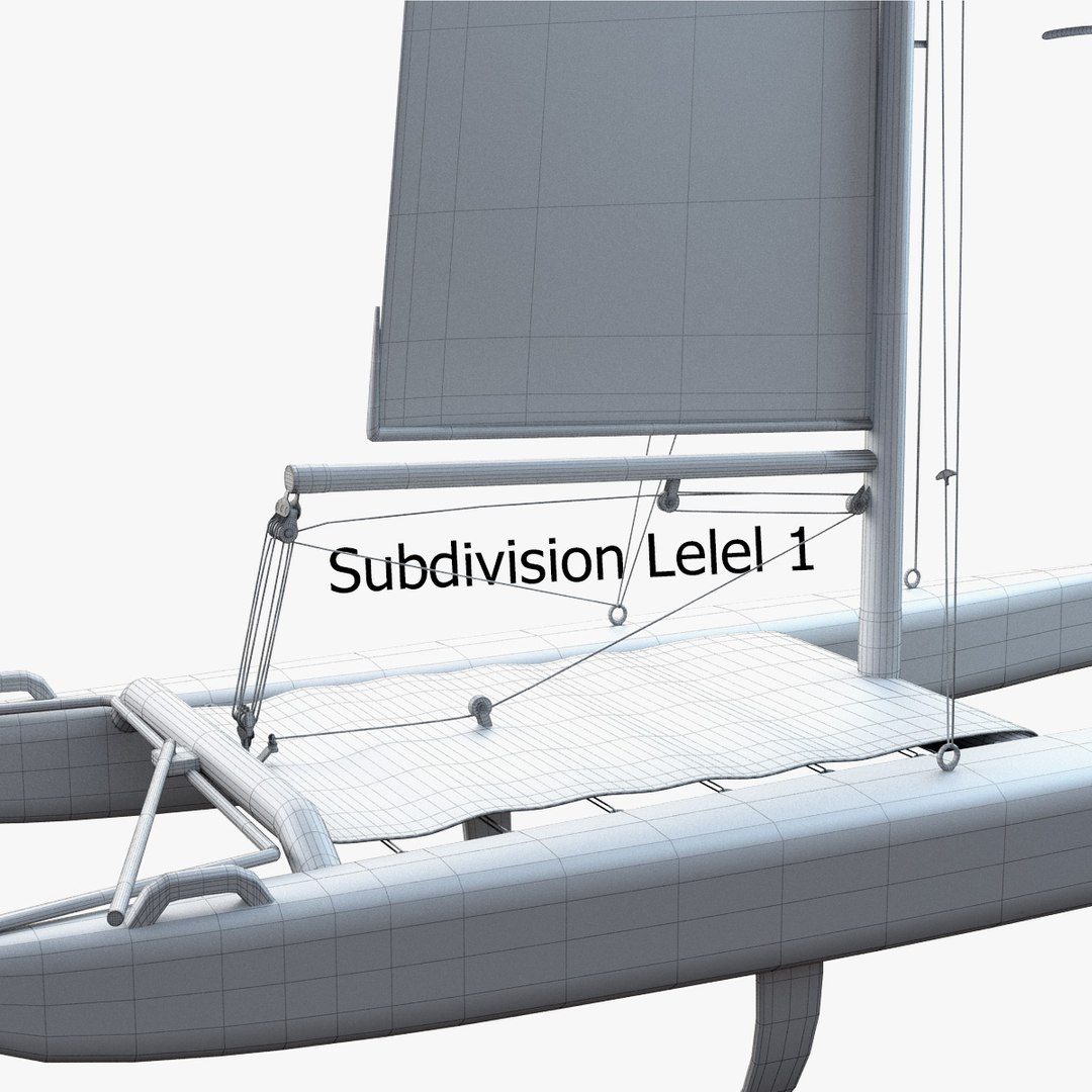 3d Catamaran A-class Model