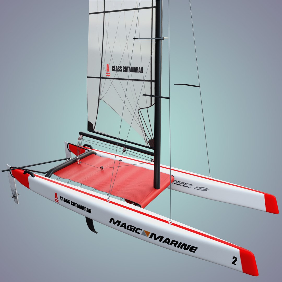 3d Catamaran A-class Model