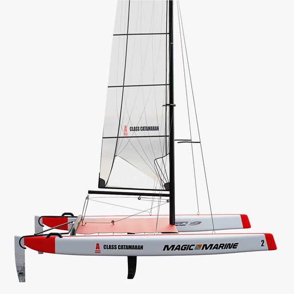 3d model of catamaran class ac 45