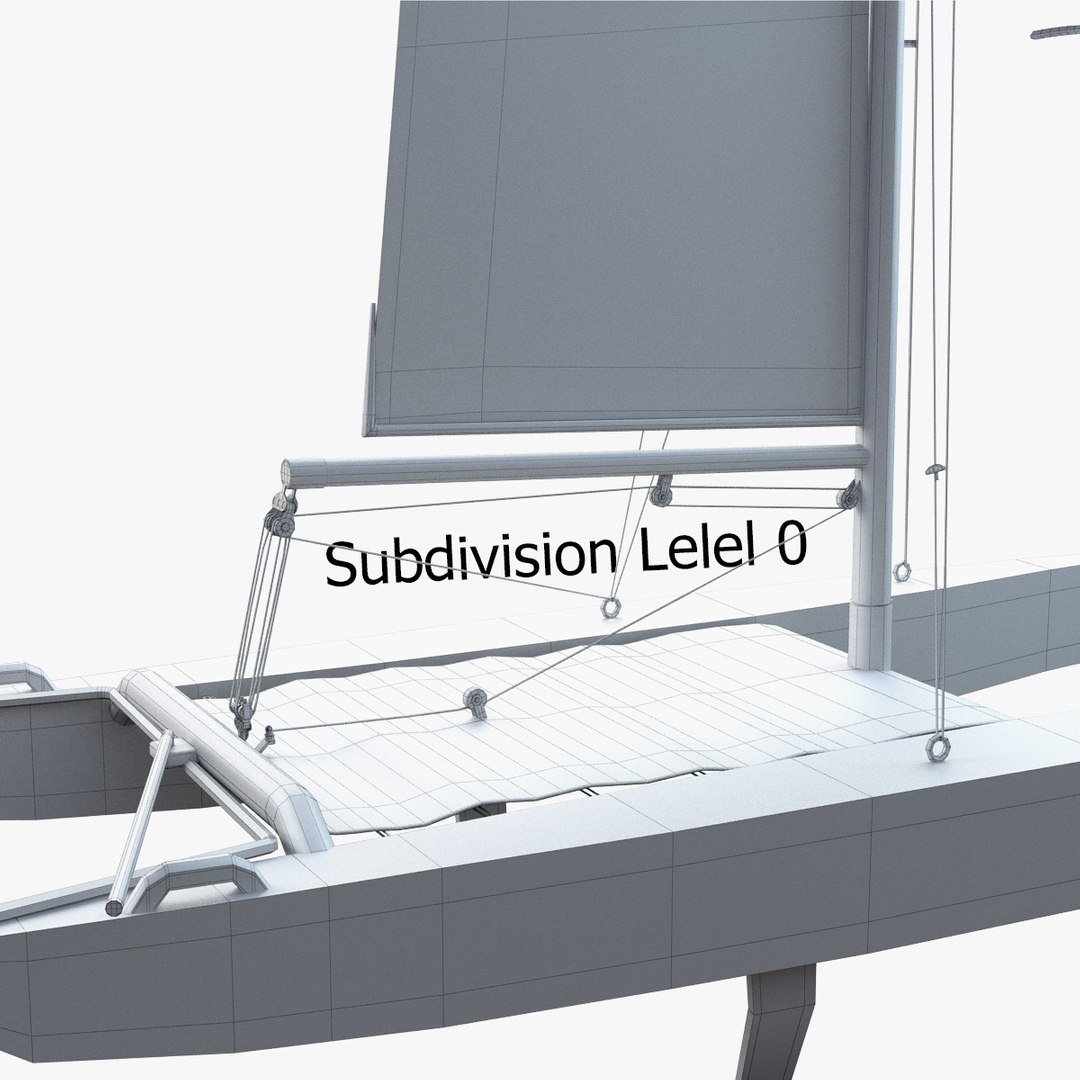 3d Catamaran A-class Model