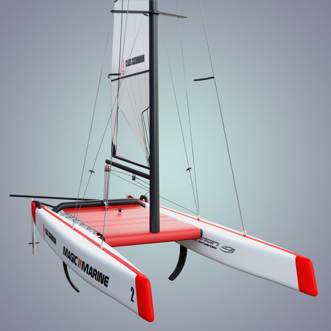 3d Catamaran A-class Model