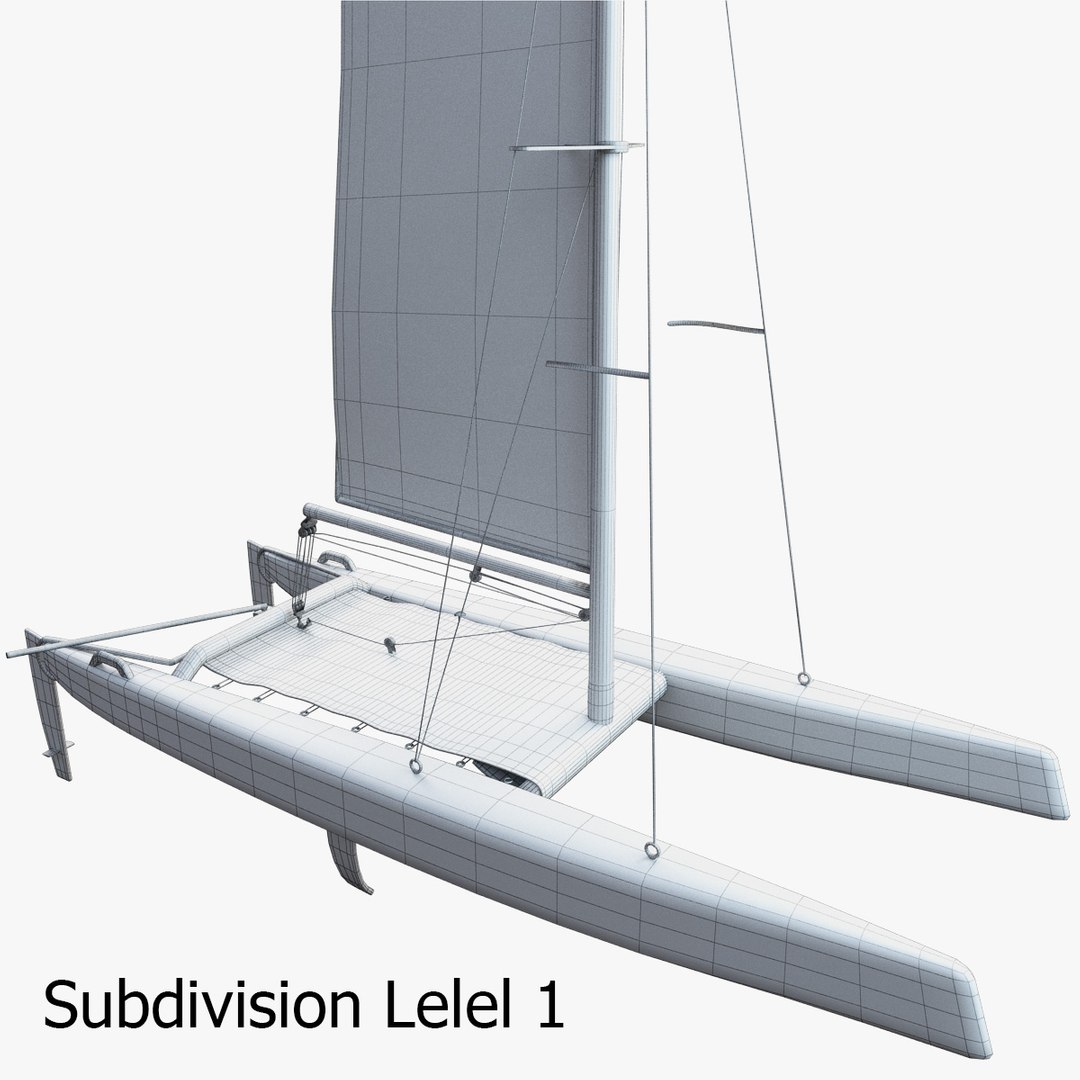 3d Catamaran A-class Model