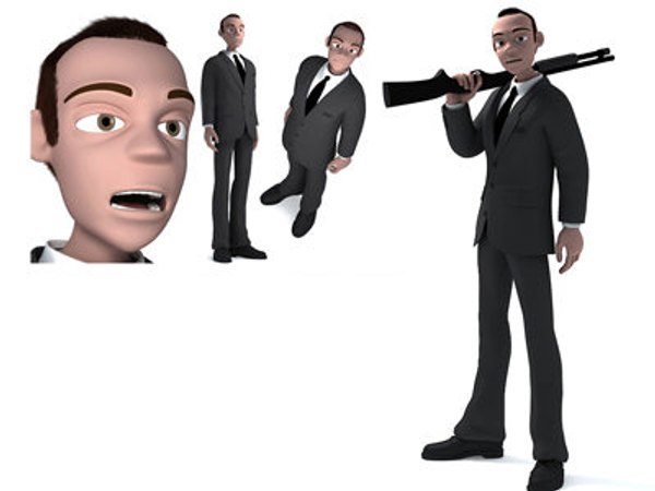 character animation guy 2 3d model