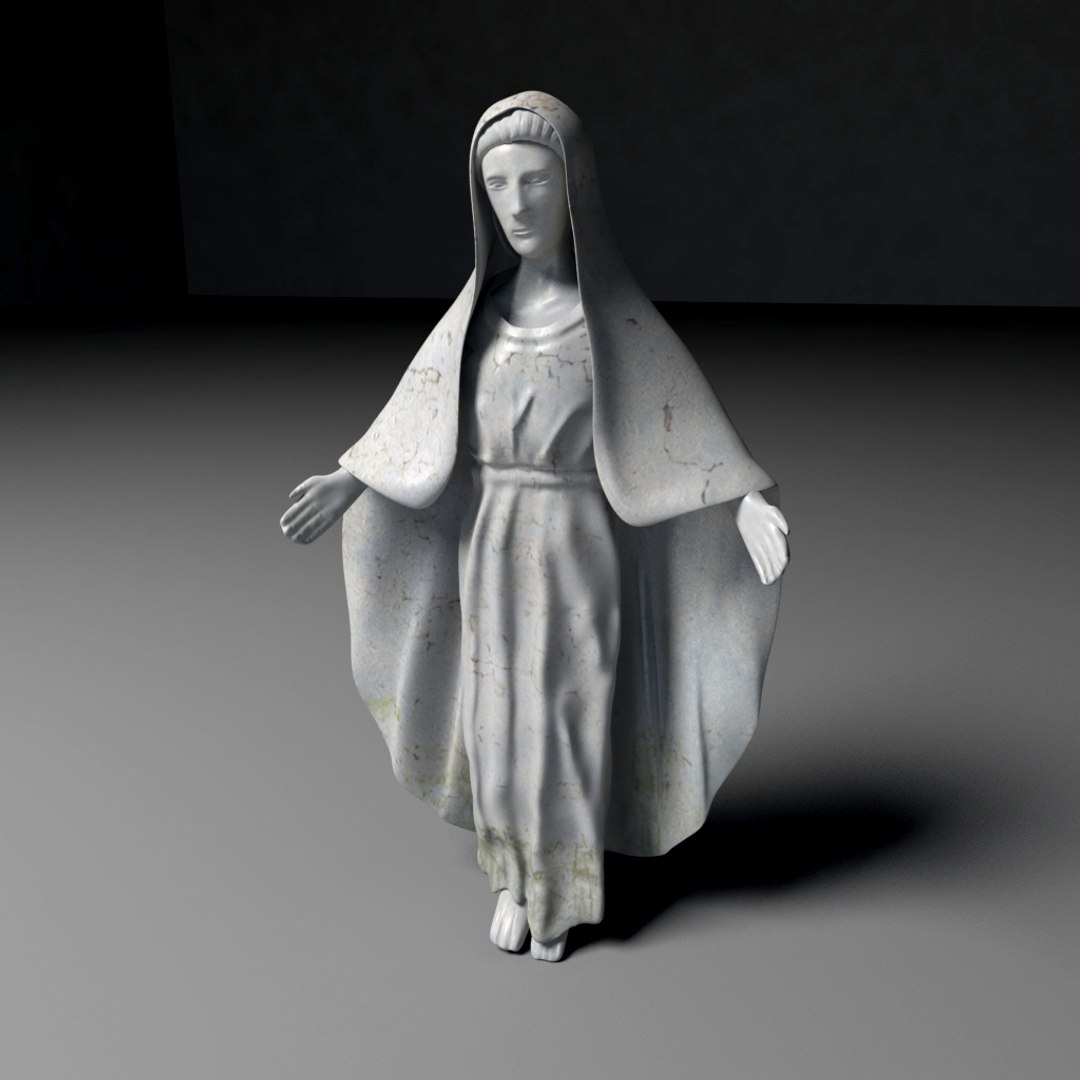 3d Virgin Mary Statue