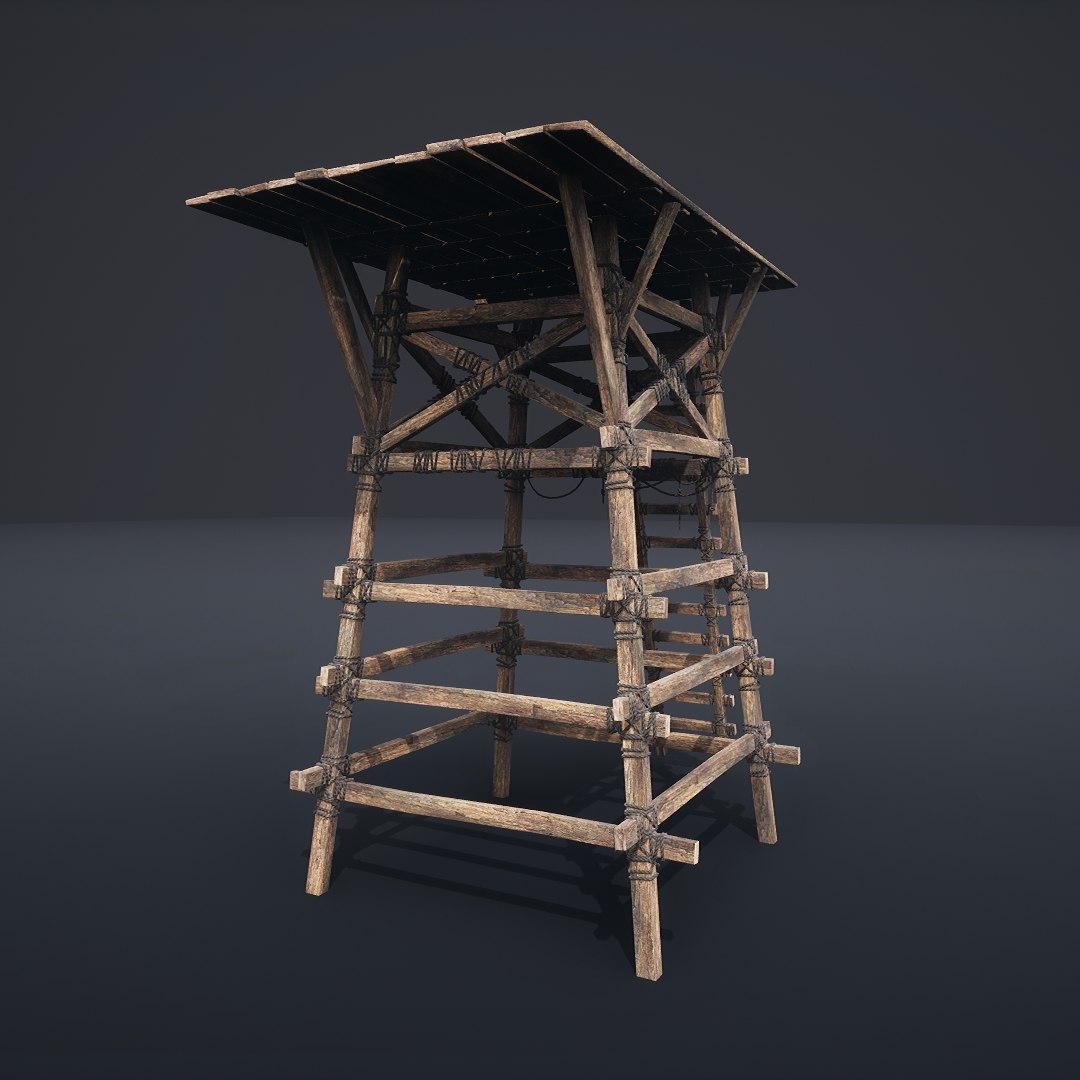 3D WATCHTOWER TOWER SCOUT FORT FORTRESS CASTLE WALLS NEXTGEN AAA ...
