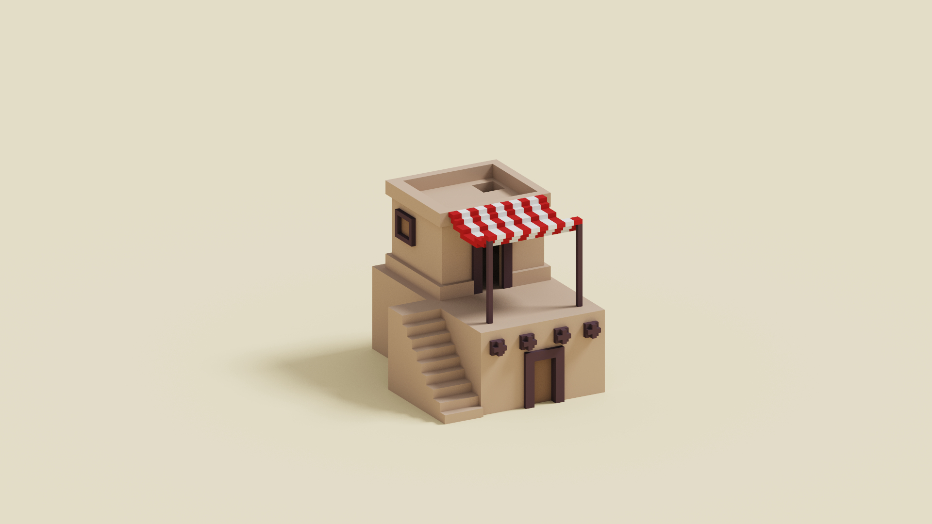 Desert House 3D Model - TurboSquid 1854046