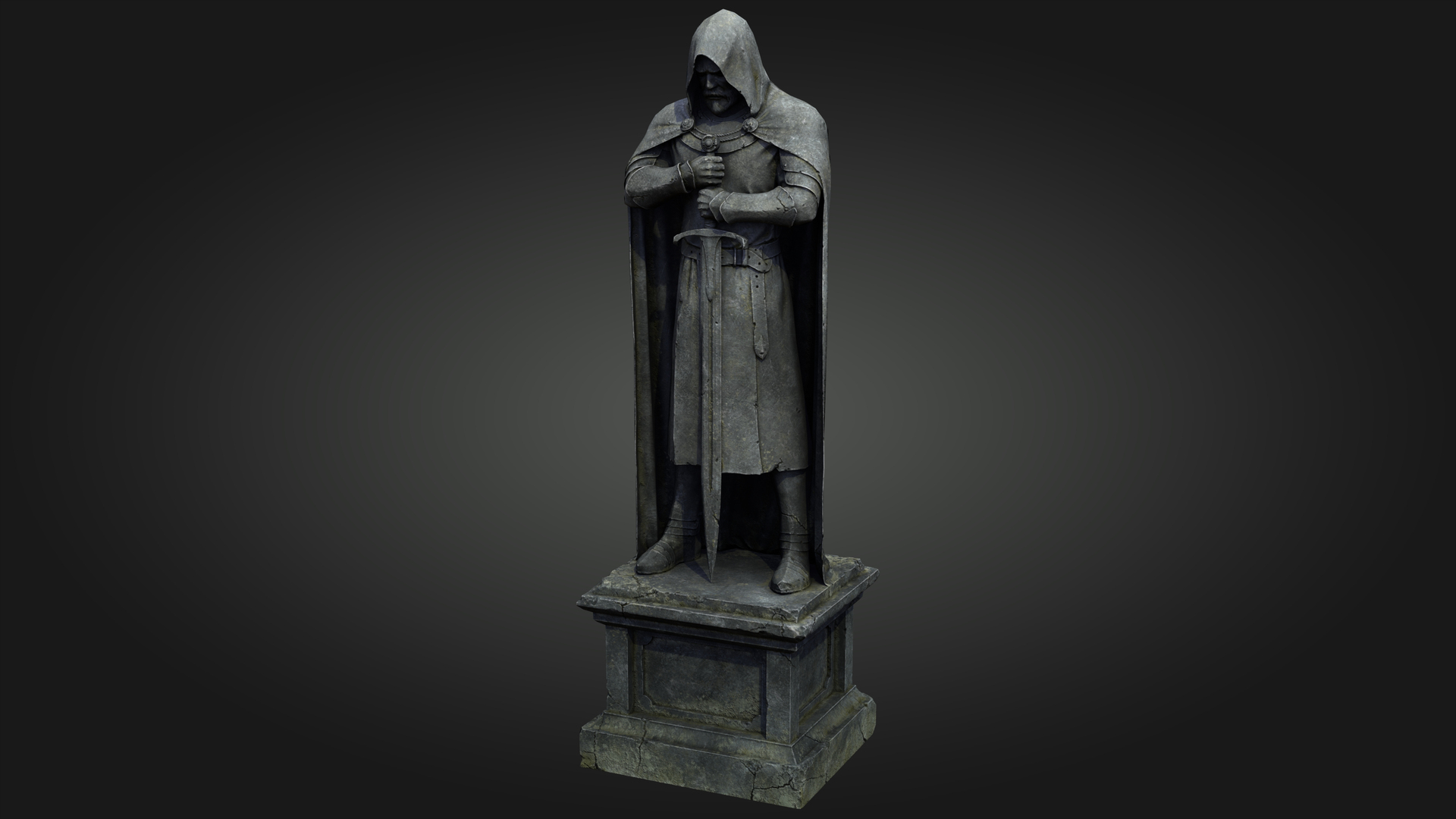 3D model ancient statue knight - TurboSquid 1699751