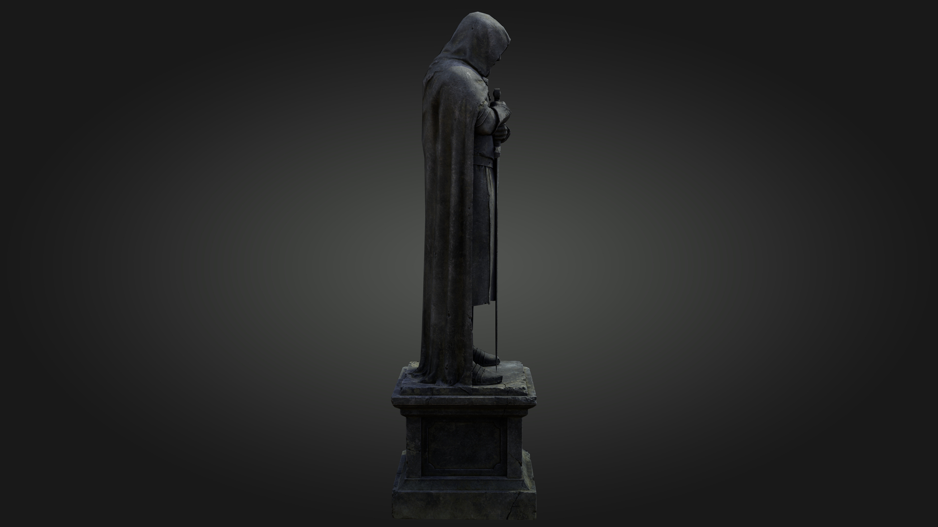 3D model ancient statue knight - TurboSquid 1699751