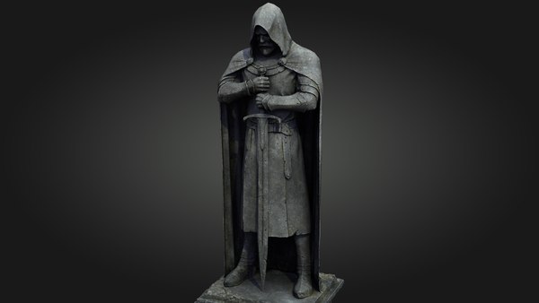 3D model ancient statue knight - TurboSquid 1699751