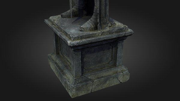 3D model ancient statue knight - TurboSquid 1699751