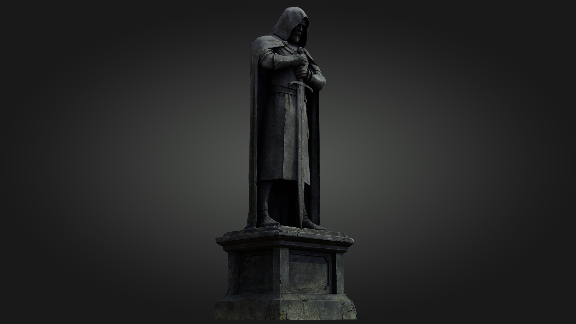 3D model ancient statue knight - TurboSquid 1699751