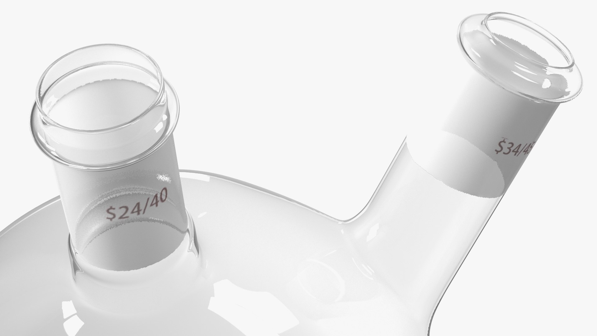 3D model Round Bottom 2-neck Flask - TurboSquid 1902037