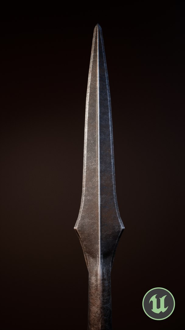 3D Medieval English Spear Model - TurboSquid 2155507