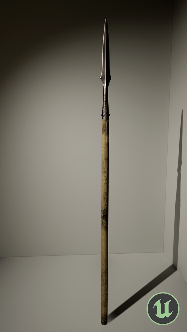 3D Medieval English Spear Model - TurboSquid 2155507