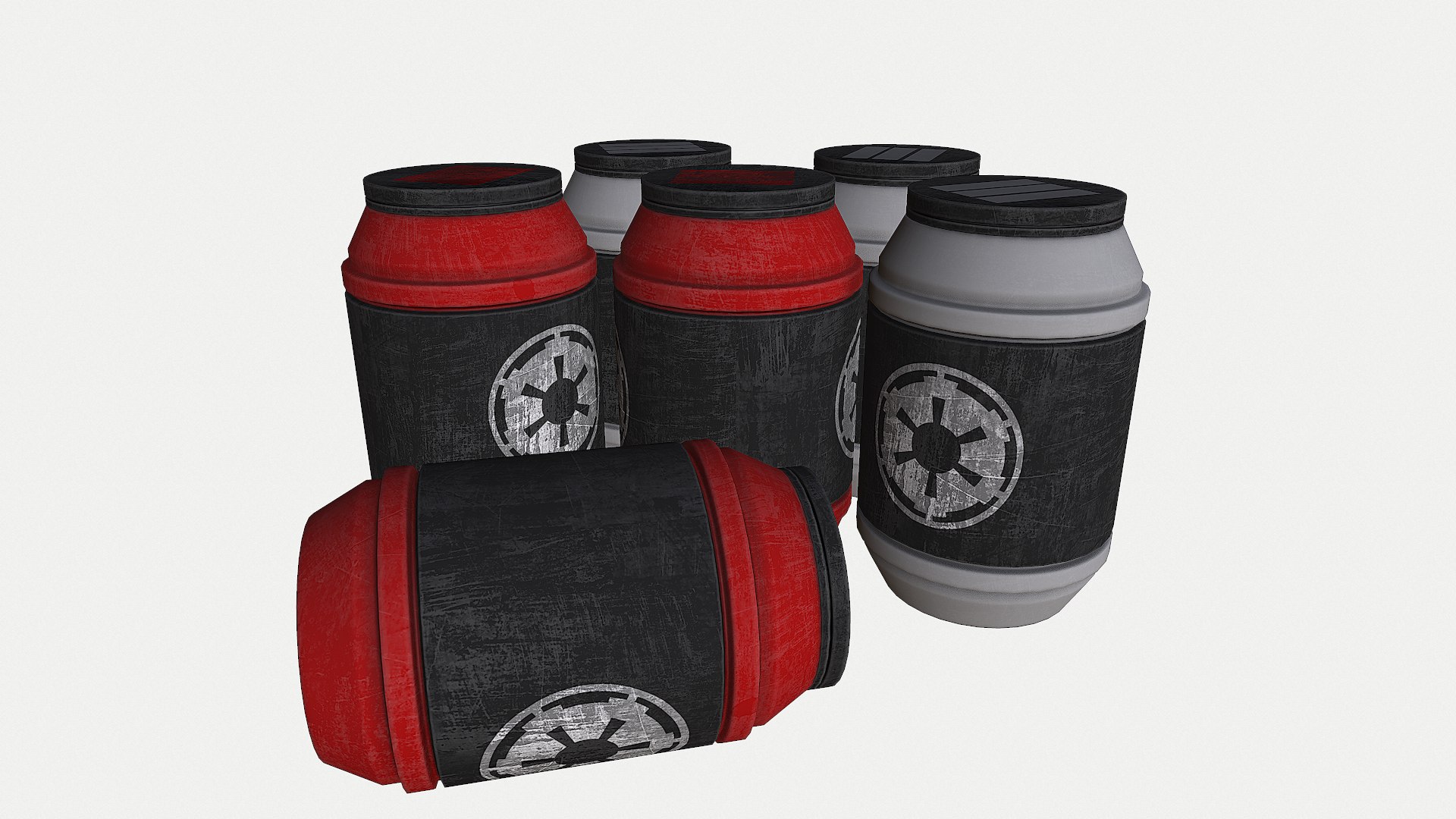 Imperial Storage Barrel 3D - TurboSquid 1578830