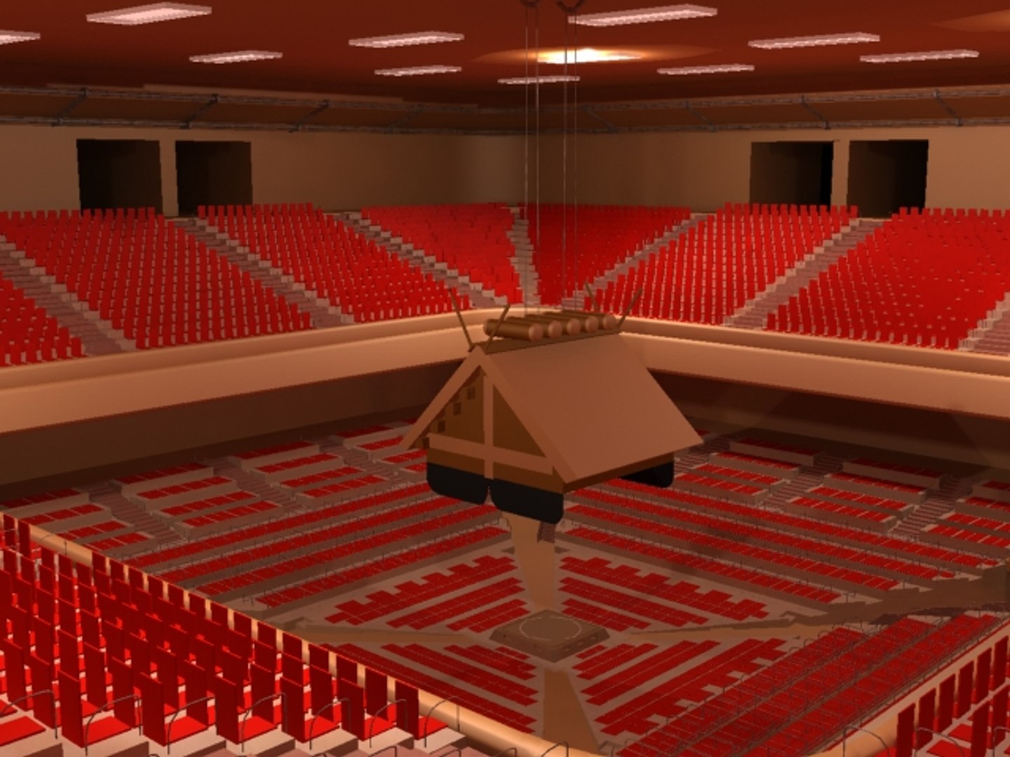 3d Big Sumo Arena Model