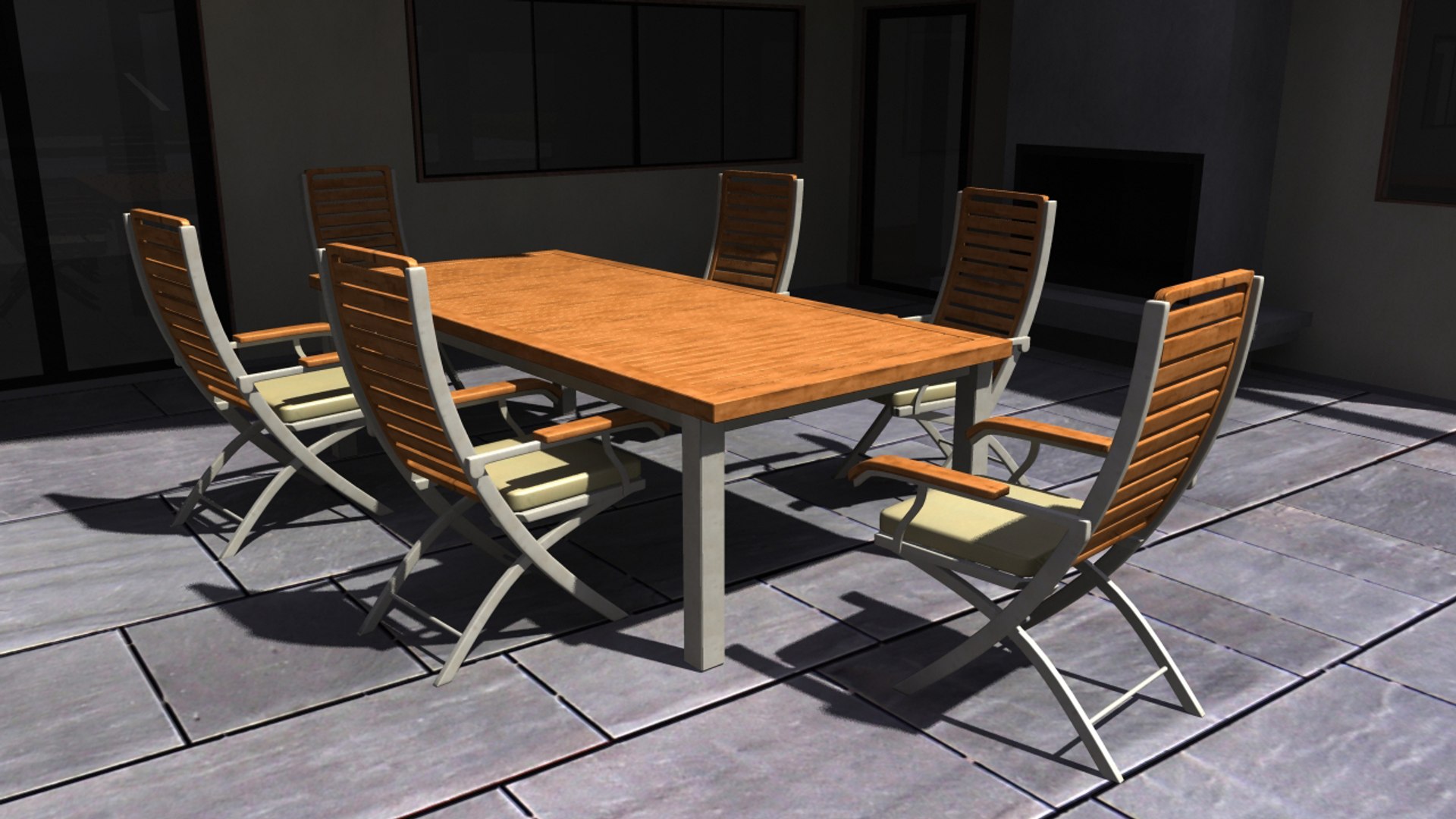 3d Model Outdoor Table