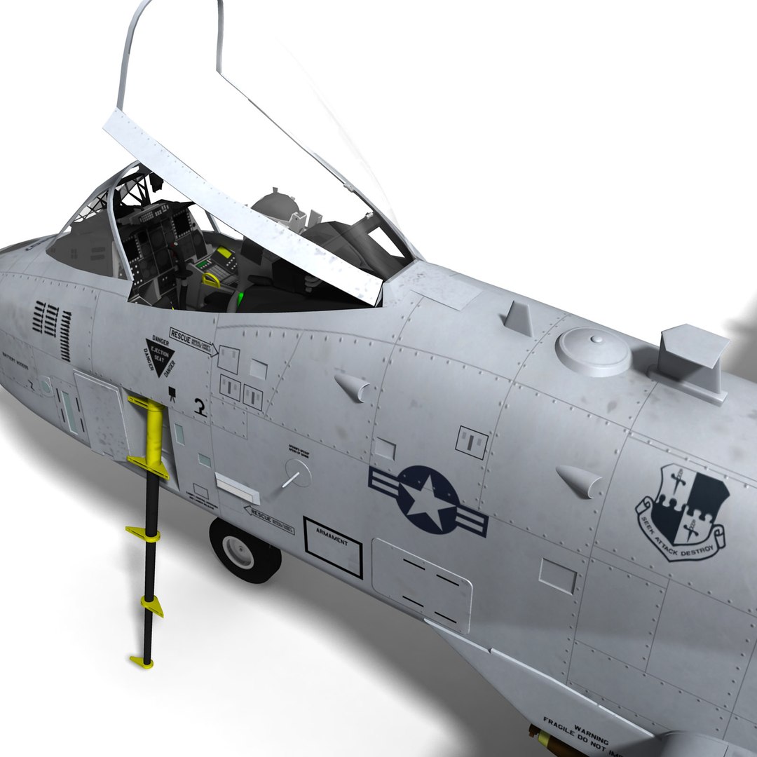 3d A-10c Fighter Model
