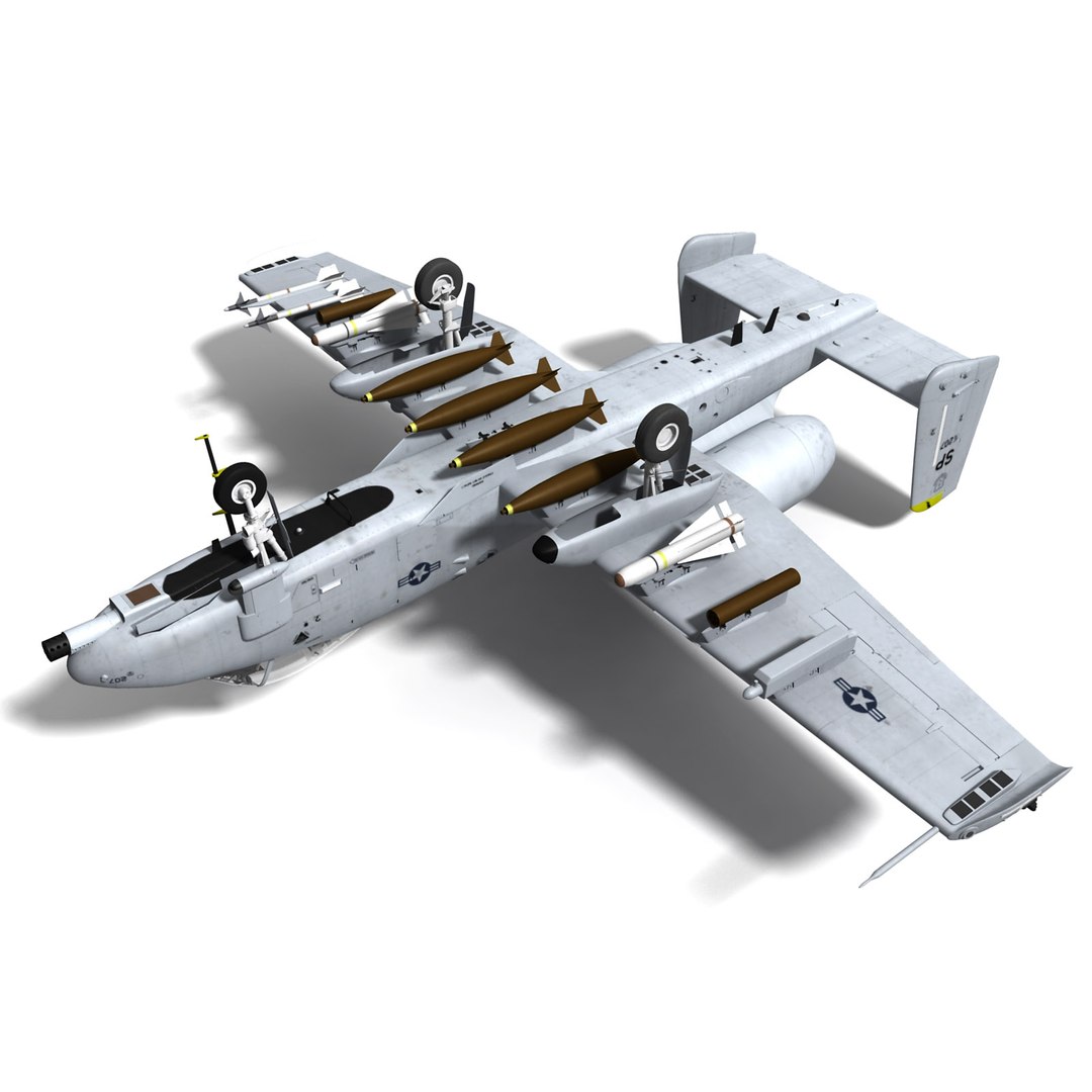 3d A-10c Fighter Model