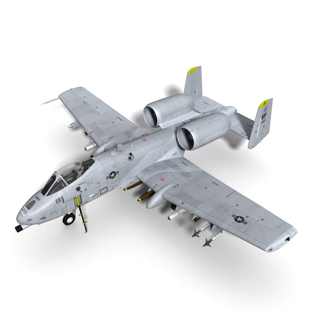 3d A-10c Fighter Model