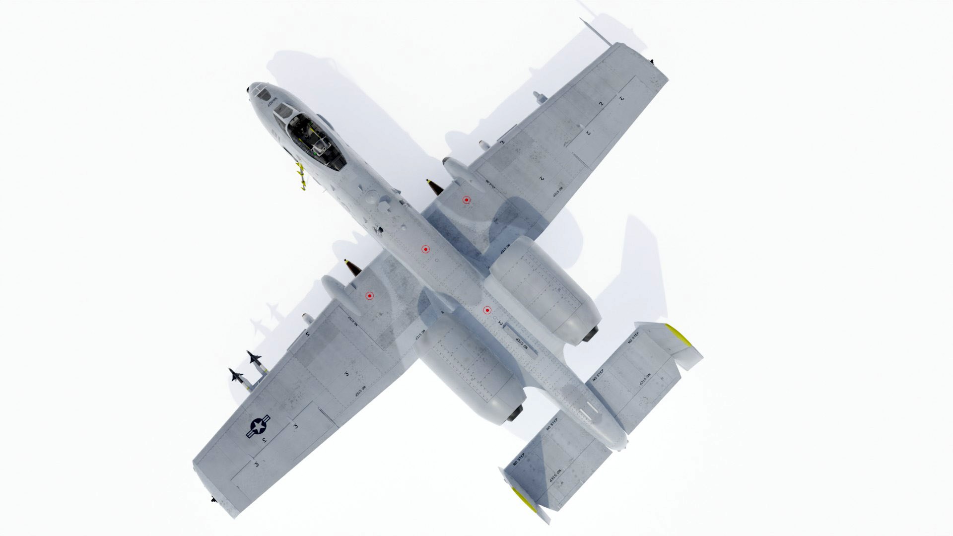 3d A-10c Fighter Model