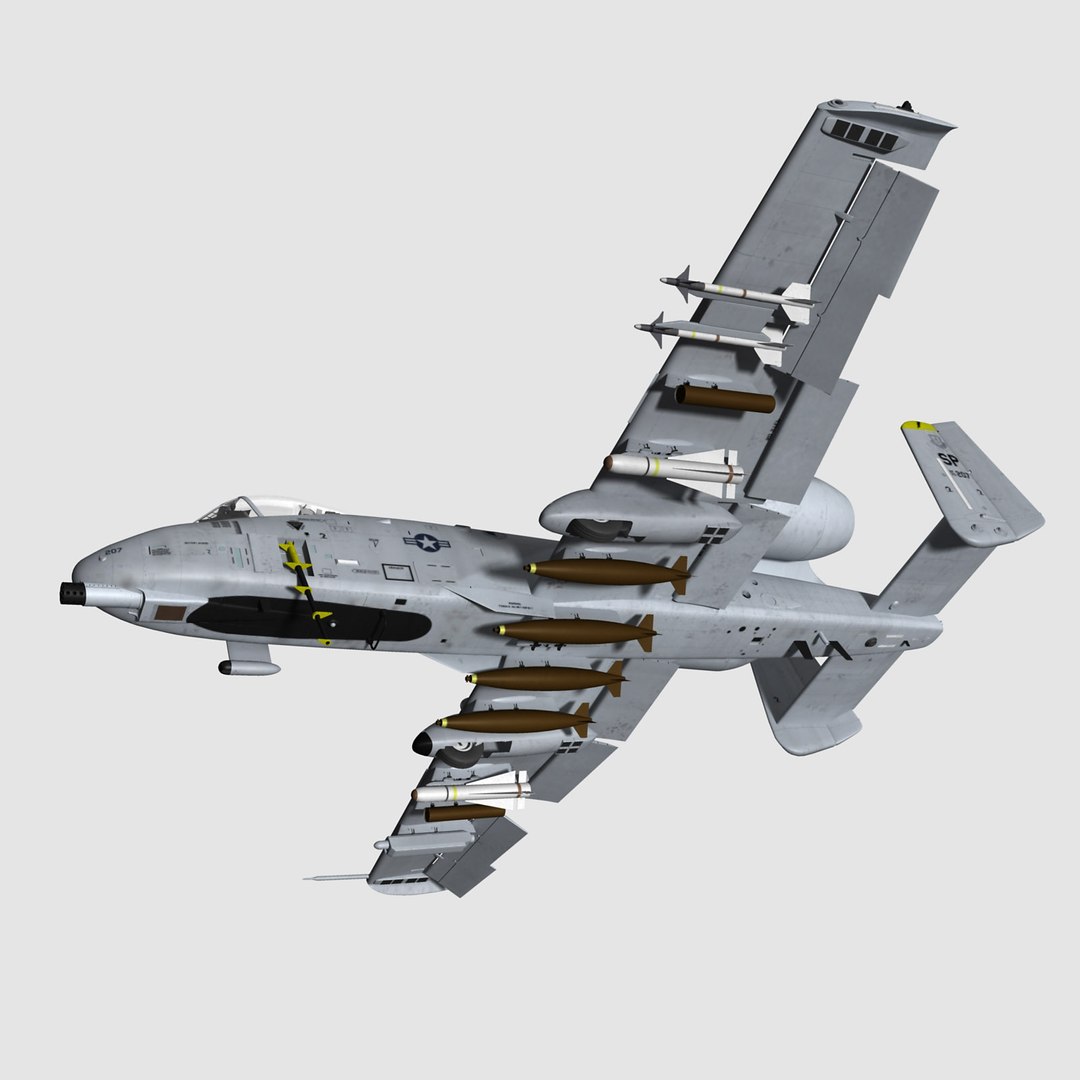 3d A-10c Fighter Model
