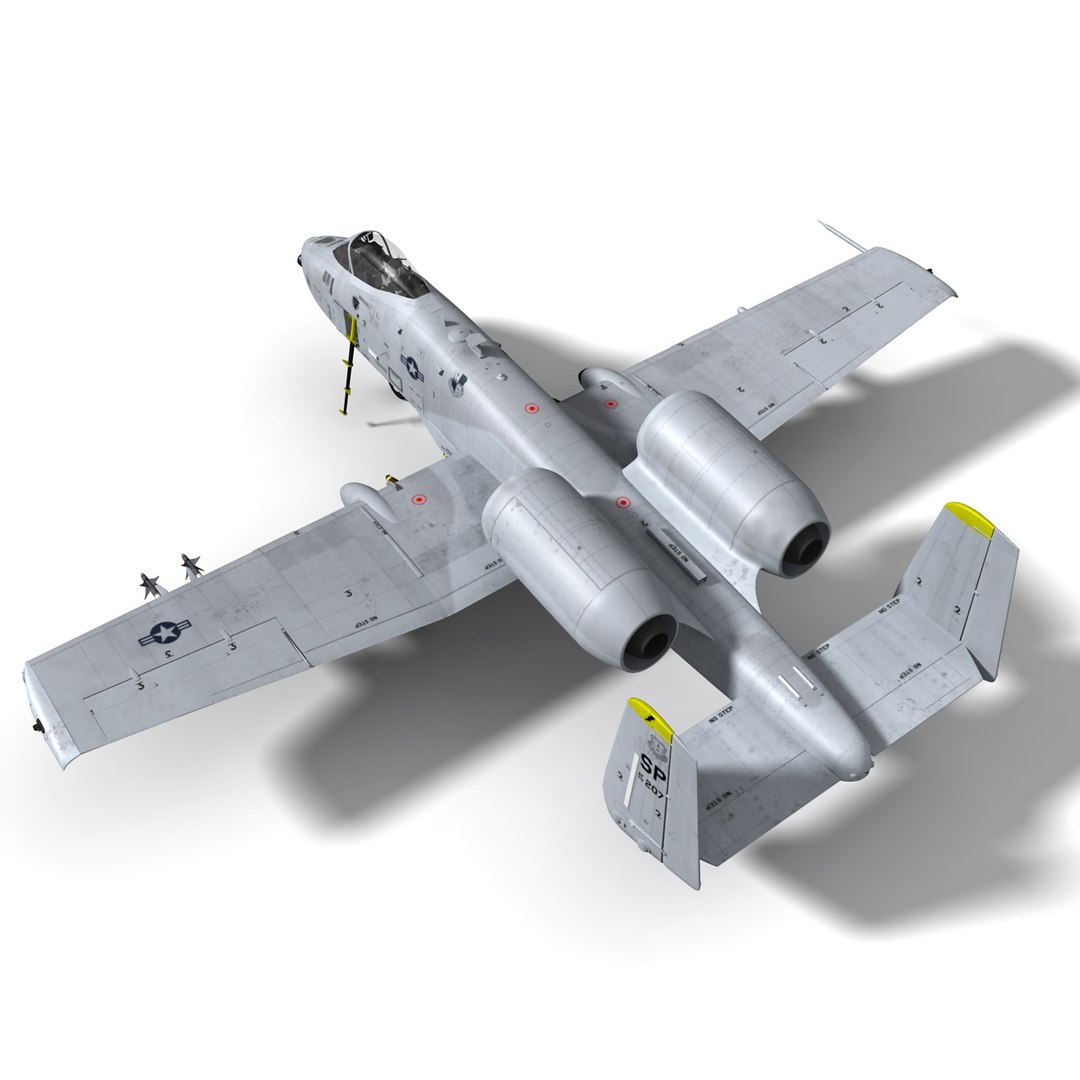 3d A-10c Fighter Model
