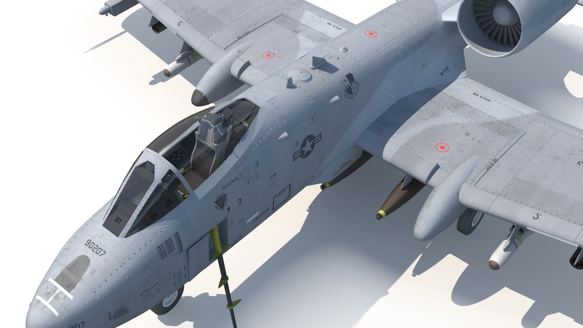 3d A-10c Fighter Model