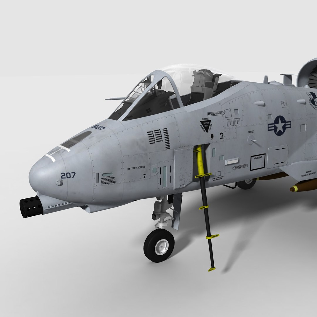 3d A-10c Fighter Model