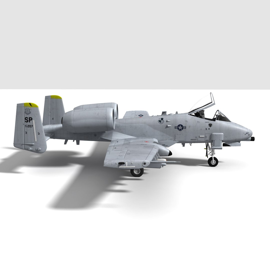 3d A-10c Fighter Model