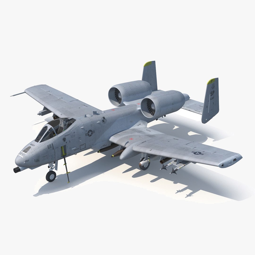 3d A-10c Fighter Model