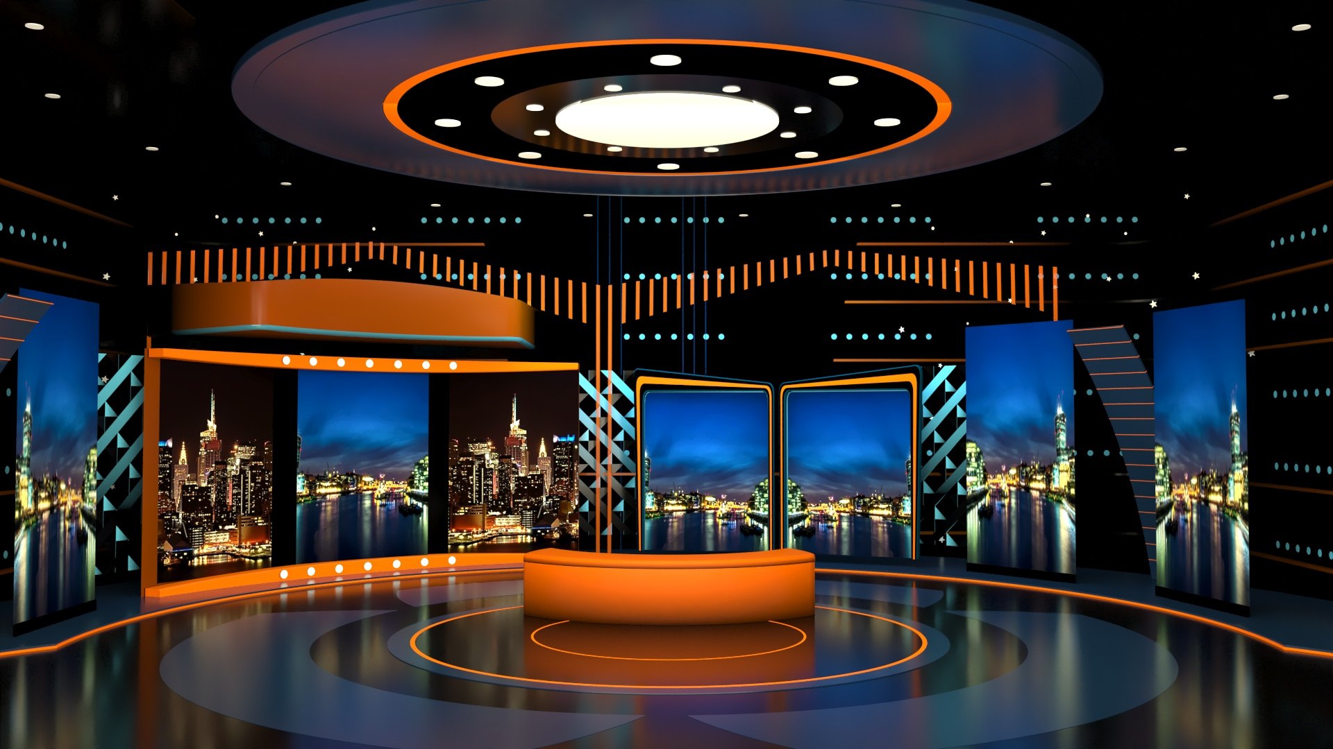 3D model Tv Studio Design - TurboSquid 1779400