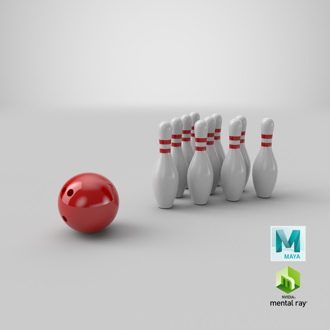 3D Model Bowling Ball Pins - TurboSquid 1166425
