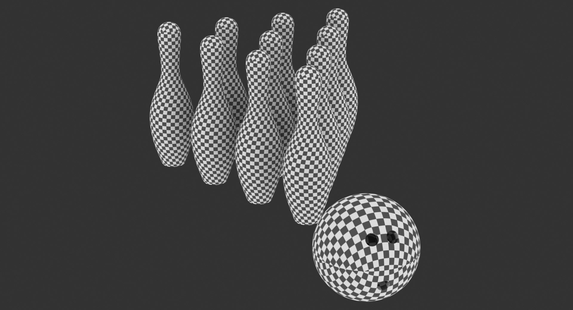 3D Model Bowling Ball Pins - TurboSquid 1166425