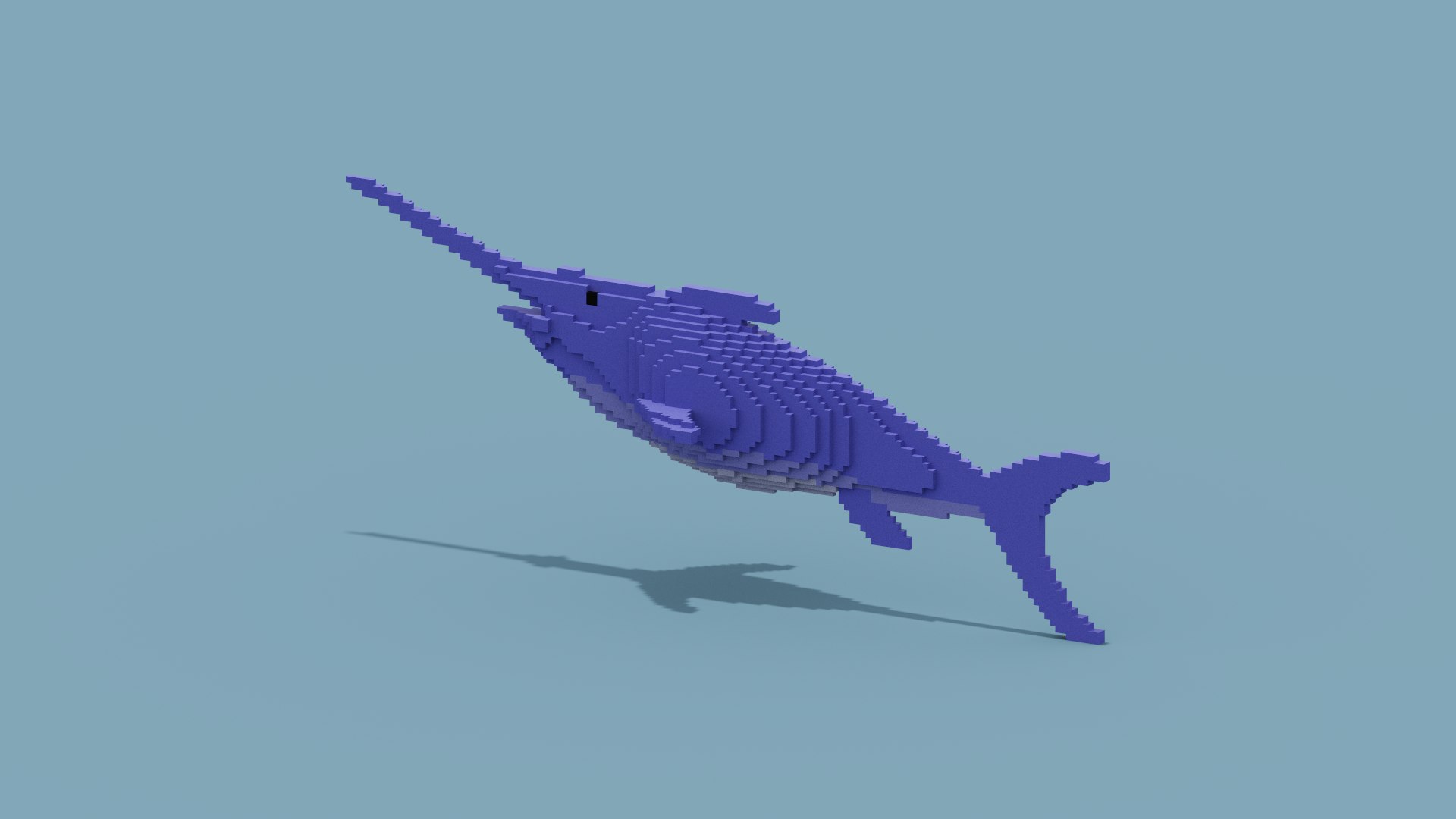 Voxel Swordfish 3D - TurboSquid 1953772