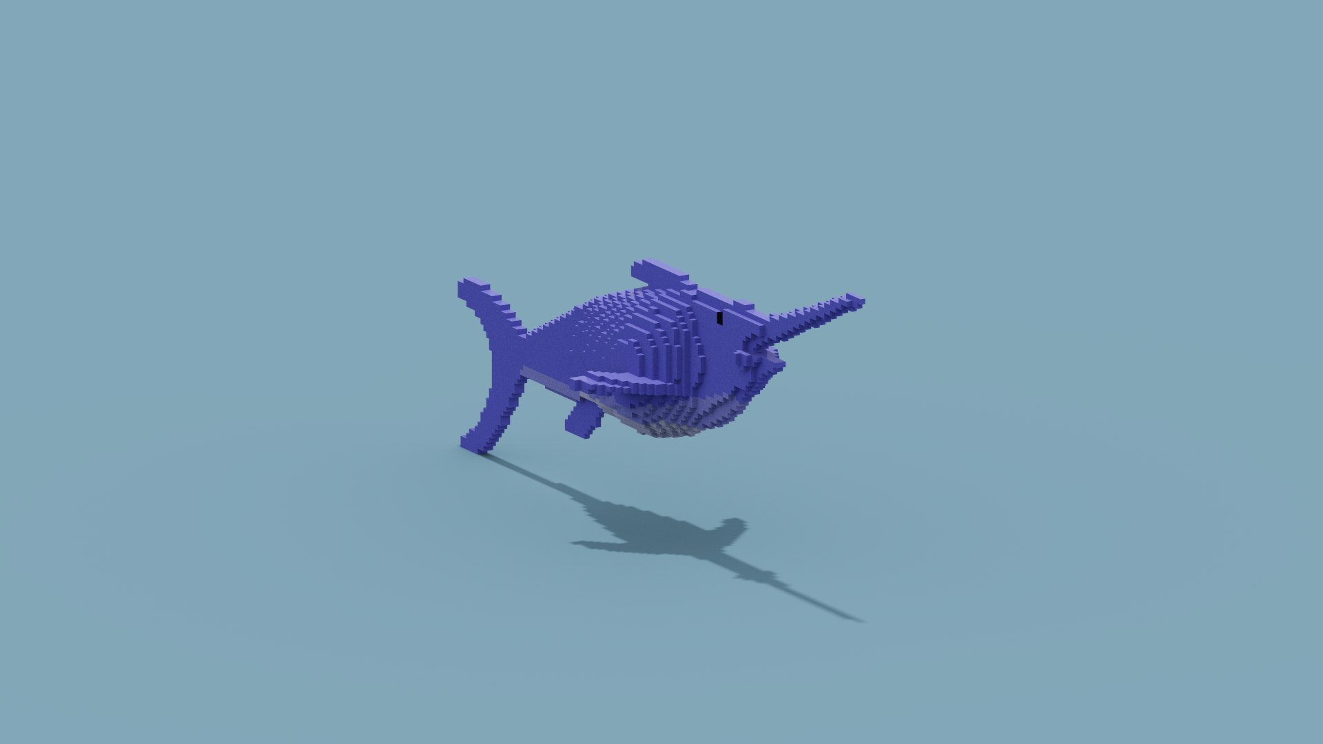 Voxel Swordfish 3D - TurboSquid 1953772