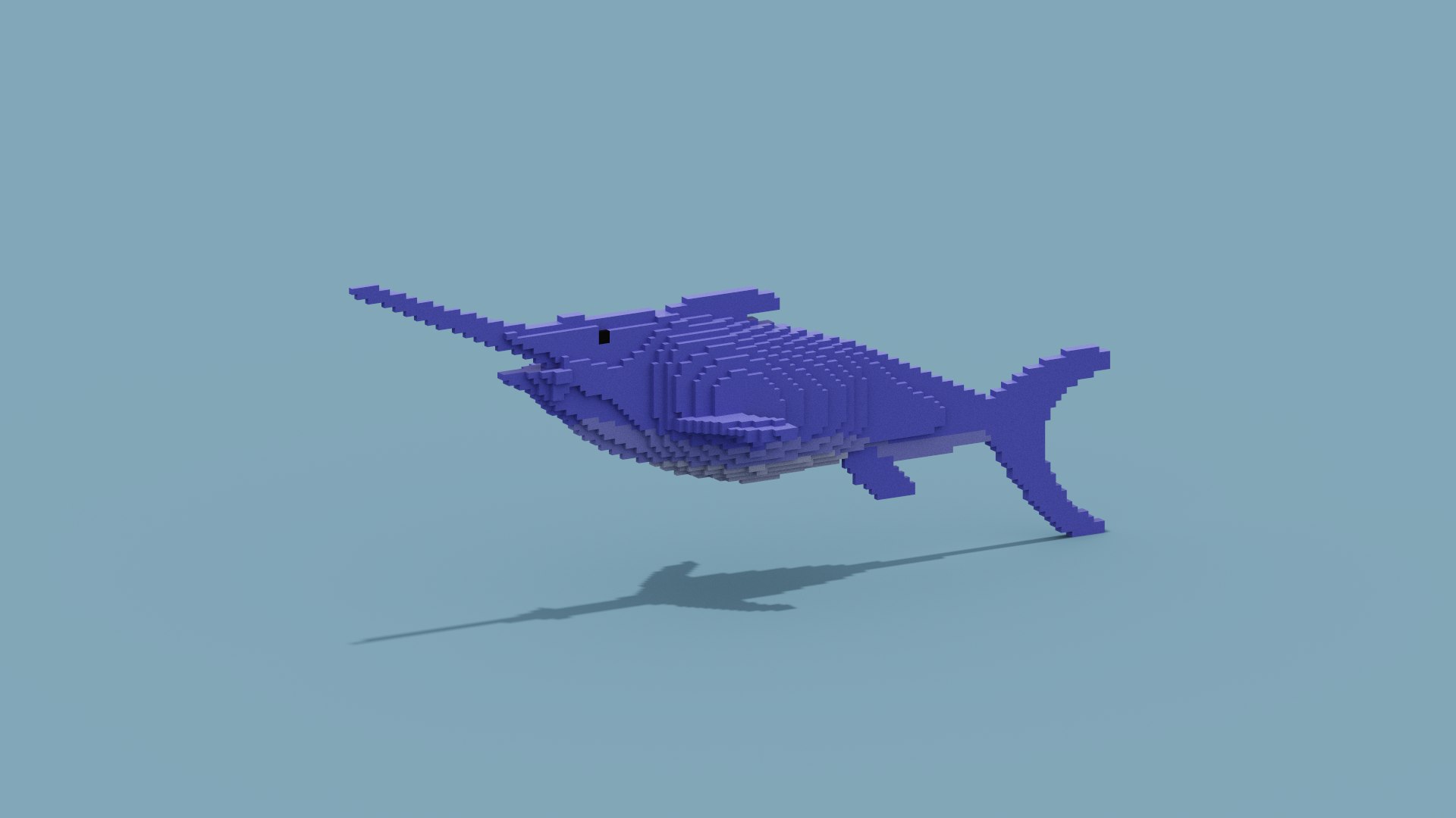 Voxel Swordfish 3D - TurboSquid 1953772