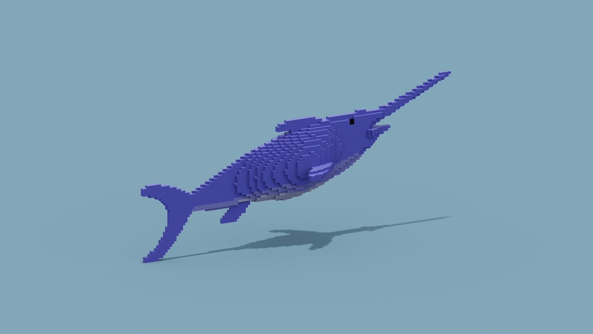 Voxel Swordfish 3D - TurboSquid 1953772