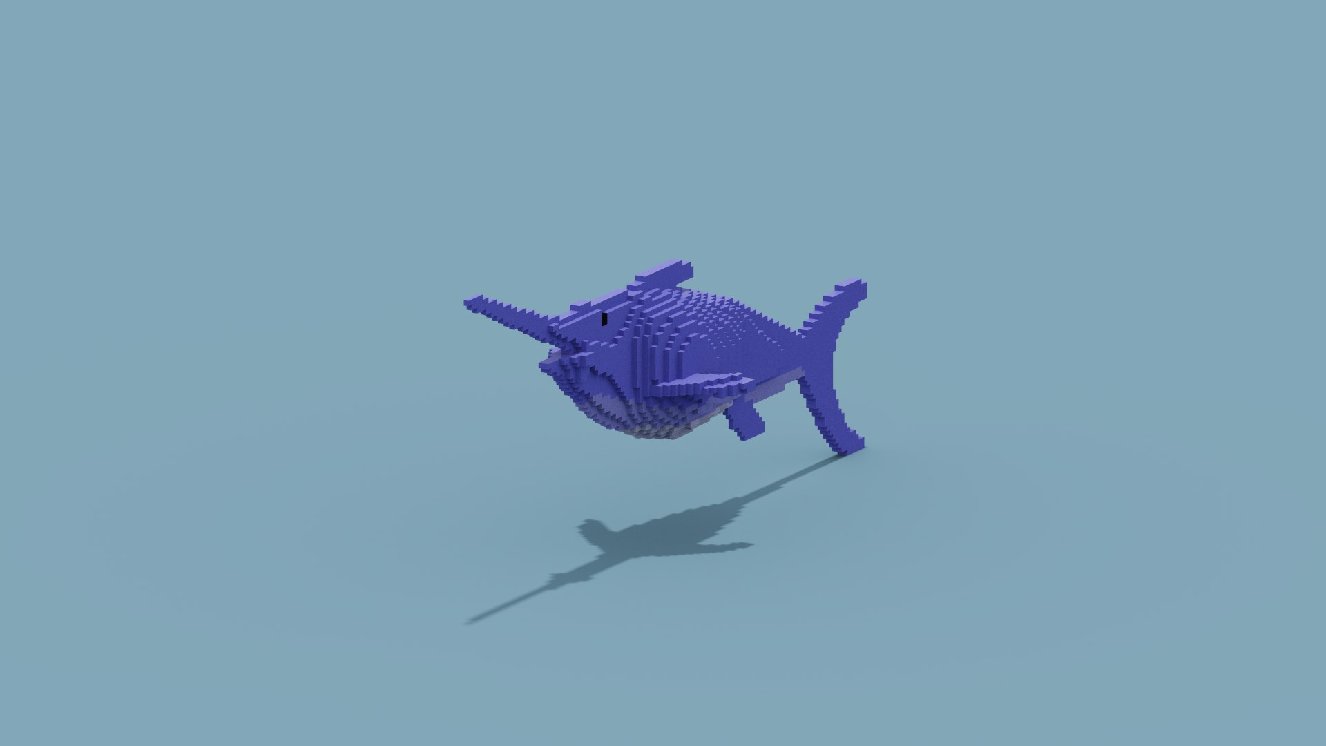 Voxel Swordfish 3D - TurboSquid 1953772