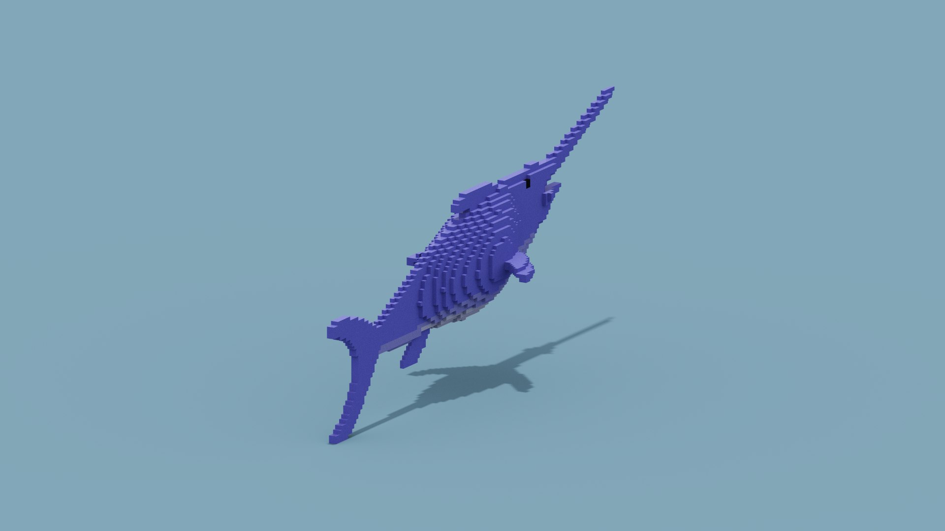 Voxel Swordfish 3D - TurboSquid 1953772
