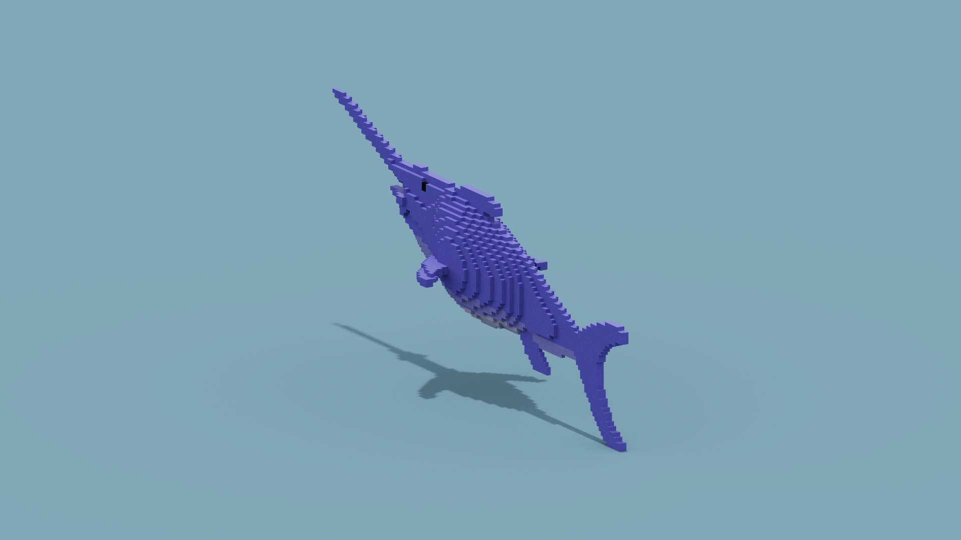 Voxel Swordfish 3D - TurboSquid 1953772