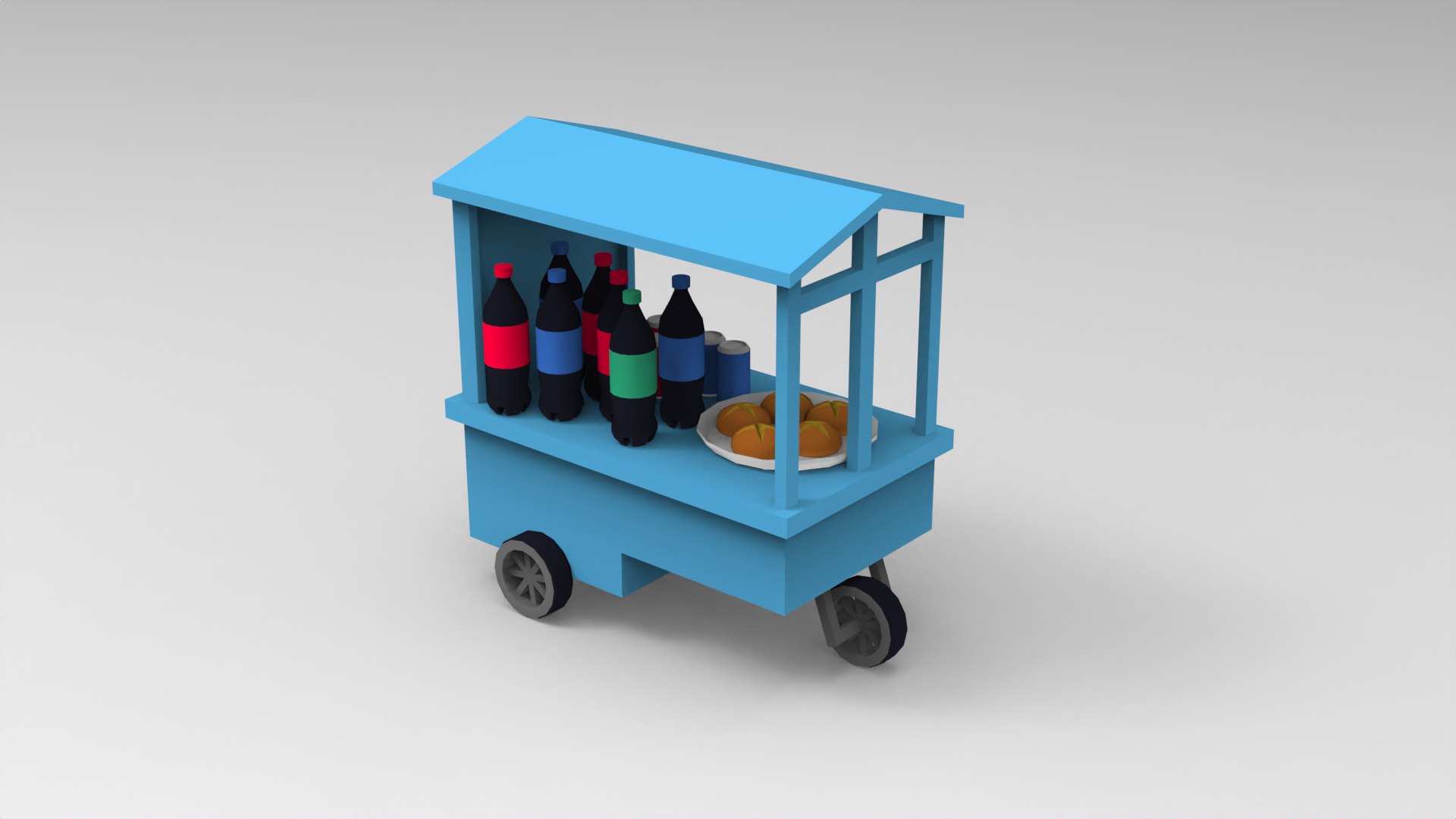 Low Poly Beach Props 3D Model - TurboSquid 2074835