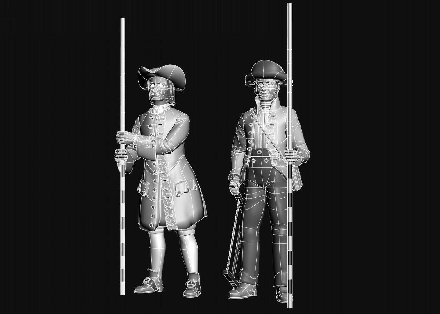 3D Model Carpenter 1700 1800 - TurboSquid 2095966