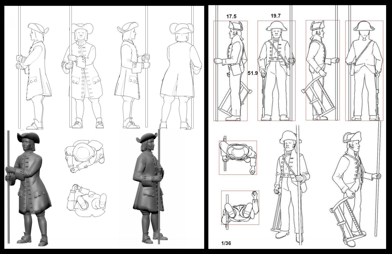 3D Model Carpenter 1700 1800 - TurboSquid 2095966