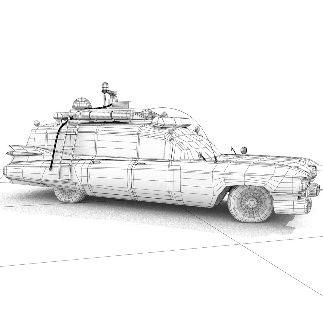 3d Car Ghostbusters Model