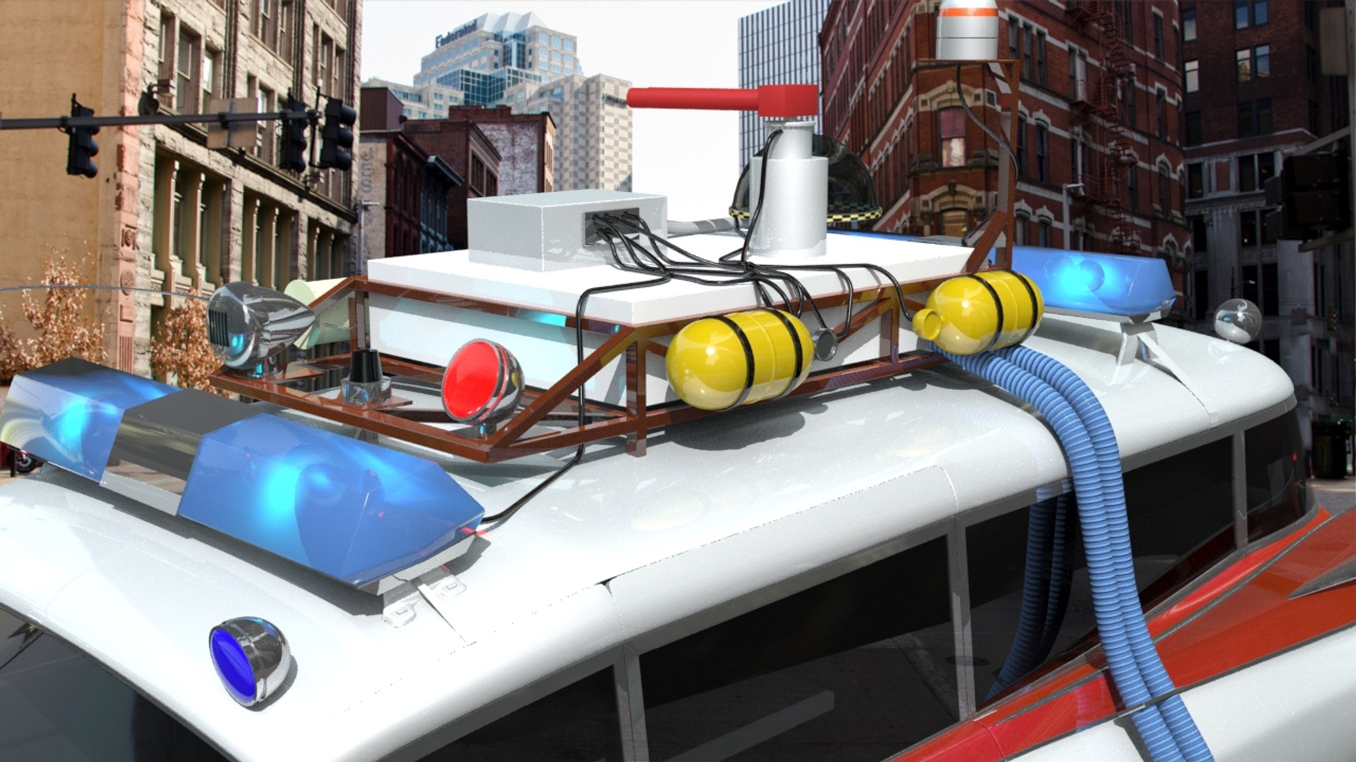 3d Car Ghostbusters Model